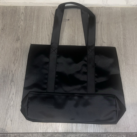 Bags | Nwot Vintage 9s Giorgio Beverly Hills Black Gold Embroidered Large Tote Bag | Poshmark